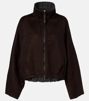 Brunello Cucinelli Monili Virgin Wool Zip-up Jacket