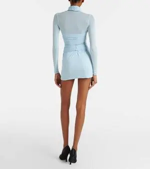 Wardrobe.NYC Ruched Mini Skirt