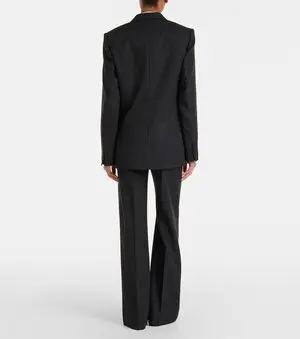 Victoria Beckham Alina Virgin Wool Flared Pants