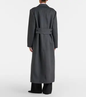 Victoria Beckham Double-breasted Wool-blend Coat
