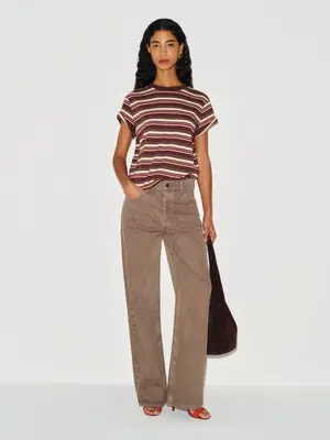 REFORMATION Clyde Low Rise Baggy Jeans - Brown