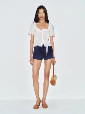 Reformation Tie Detailed Blouses