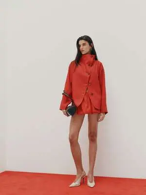 REFORMATION Blake Jacket - Red