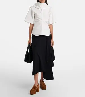GIANVITO ROSSI Jenna Suede Platform Loafer Pumps - Brown