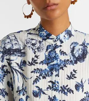 Erdem Floral Minidress - White