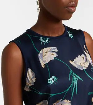 Erdem Floral Wool Sweater Vest