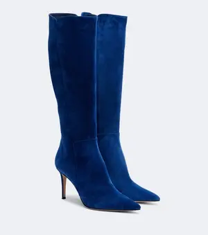 GIANVITO ROSSI Suede Knee-high Boots - Blue