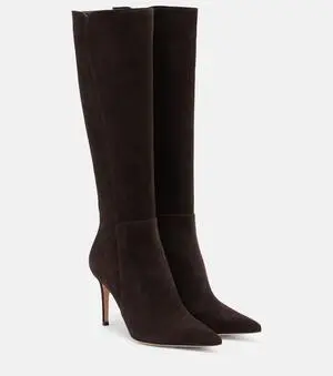 GIANVITO ROSSI Suede Knee-high Boots - Brown