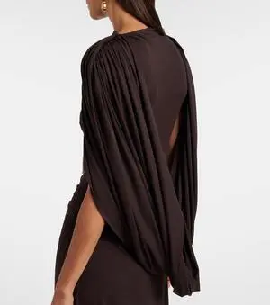 Rachel Gilbert Aether Draped Jersey Gown