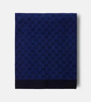 Gucci Gg Cotton Terry Towel - Blue
