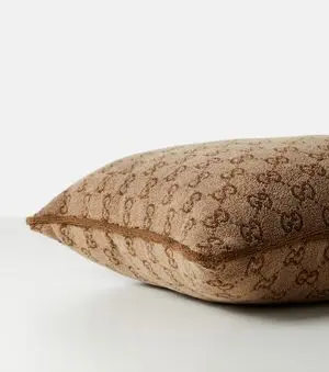 Gucci Gg Cotton Terry Cushion - Beige