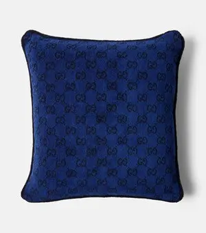 Gucci Gg Cotton Cushion - Blue