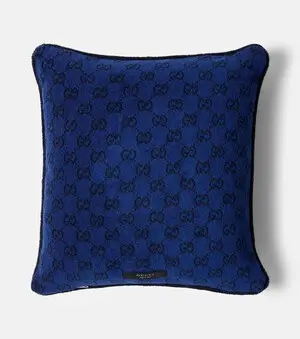 Gucci Gg Cotton Cushion - Blue