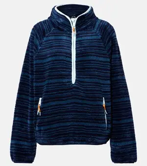 The Upside Harlow Fleece Half-zip Sweatshirt - Blue