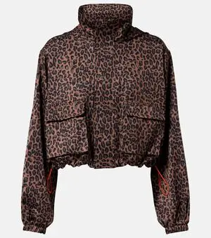 The Upside Ludlow Ace Leopard-print Track Jacket - Brown