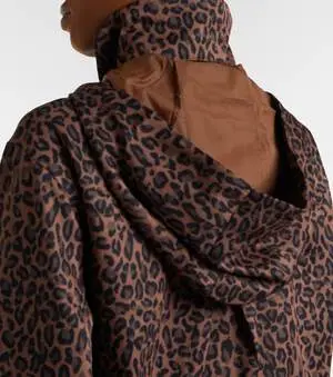 The Upside Ludlow Ace Leopard-print Track Jacket - Brown