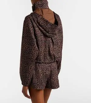 The Upside Ludlow Ace Leopard-print Track Jacket - Brown