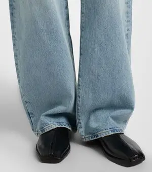 FRAME Bow Barrel-leg Jeans - Blue