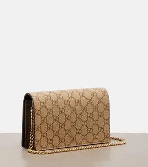 Gucci Gg Marmont Canvas Wallet On Chain