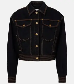 Versace Medusa Denim Jacket - Black