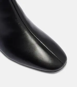Le Monde Beryl Carole Leather Ankle Boots - Black