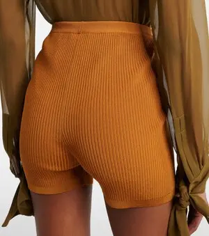 Saint Laurent Ribbed-knit Shorts