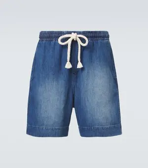 Commas Denim Shorts - Blue