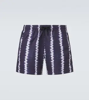 Commas Striped Swim Trunks - Blue
