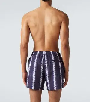 Commas Striped Swim Trunks - Blue