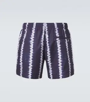 Commas Striped Swim Trunks - Blue