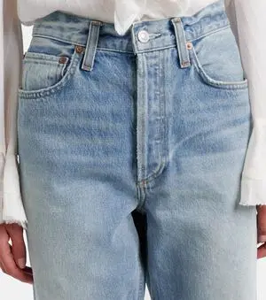 AGOLDE Kelly Straight Jeans In Vint Tint Ind - Blue