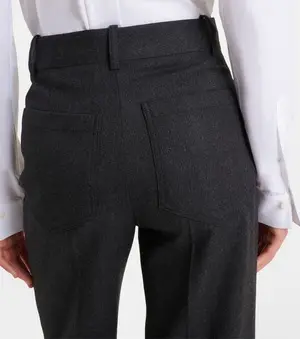 Victoria Beckham Alina Virgin Wool Flared Trousers