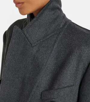 Victoria Beckham Double-breasted Wool-blend Coat