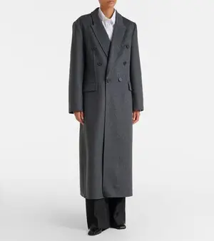 Victoria Beckham Double-breasted Wool-blend Coat