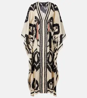 Johanna Ortiz JOHANNA ORTIZ Printed Cotton Kaftan White