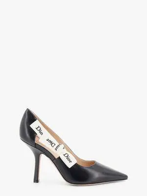 Dior J'adior Leather Pumps With Logo Bow Detail - Multicolor