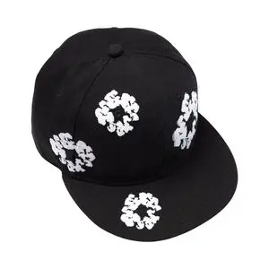 DENIM TEARS Cotton Wreath New Era 59FIFTY Canvas Fitted Cap Black