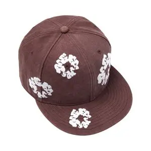 DENIM TEARS Denim Tears Cotton Wreath New Era 59FIFTY Canvas Fitted Cap Brown