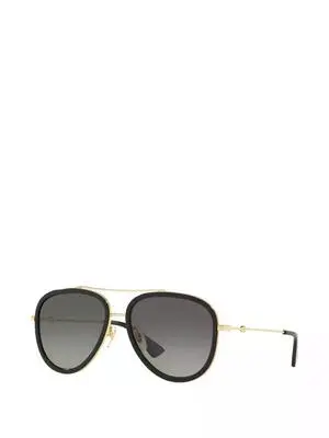 Gucci Interlocking Gg Bee Pilot Sunglasses