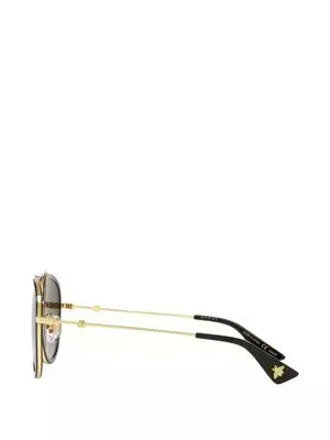 Gucci Interlocking Gg Bee Pilot Sunglasses