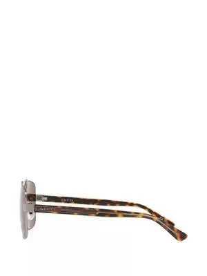 Gucci Pilot Sunglasses With Bee Detail