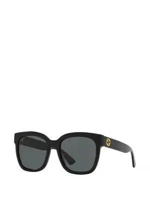 Gucci Interlocking G Rectangle-frame Sunglasses - Black