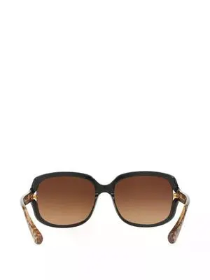 COACH Leopard Print Square Frame Sunglasses