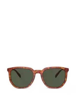 COACH Tortoiseshell Effect Square Frame Sunglasses - Brown
