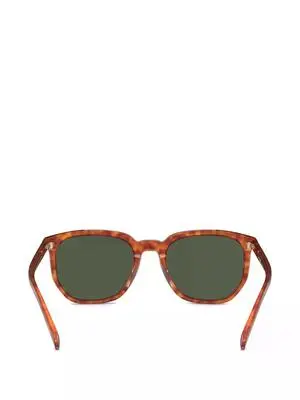 COACH Tortoiseshell Effect Square Frame Sunglasses