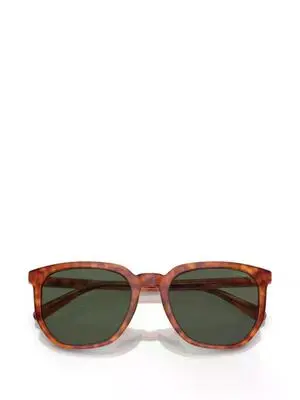 COACH Tortoiseshell Effect Square Frame Sunglasses