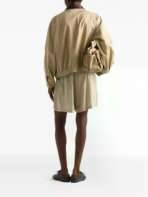 Prada Silk Bermuda Shorts