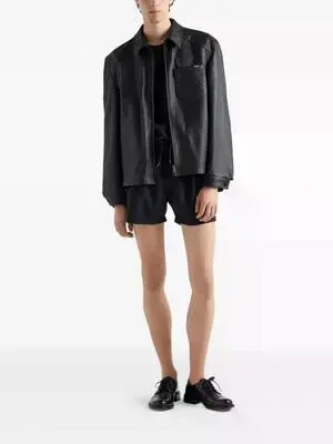 Prada Nappa Leather Jacket - Black