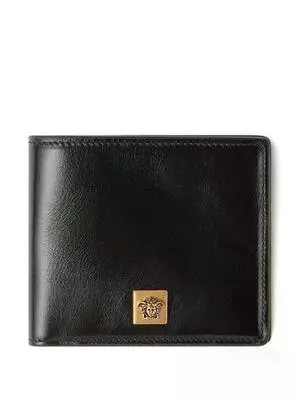 Versace Medusa-plaque Leather Bifold Wallet - Black