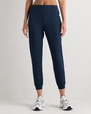 Quince Ultra-soft Mid-rise Joggers - Heather Navy